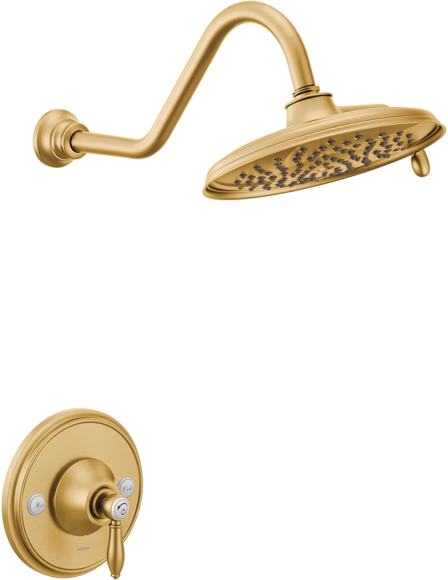 Moen Weymouth Brushed Gold Posi-Temp(R) Shower Only - Walmart.com