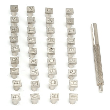 ESTINK DIY Alphabet Punch Set Alphabet Punch Alloy Steel Number DIY ...