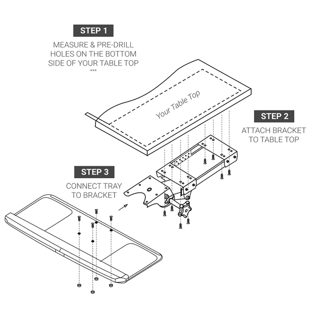 Anthrodesk keyboard tray store