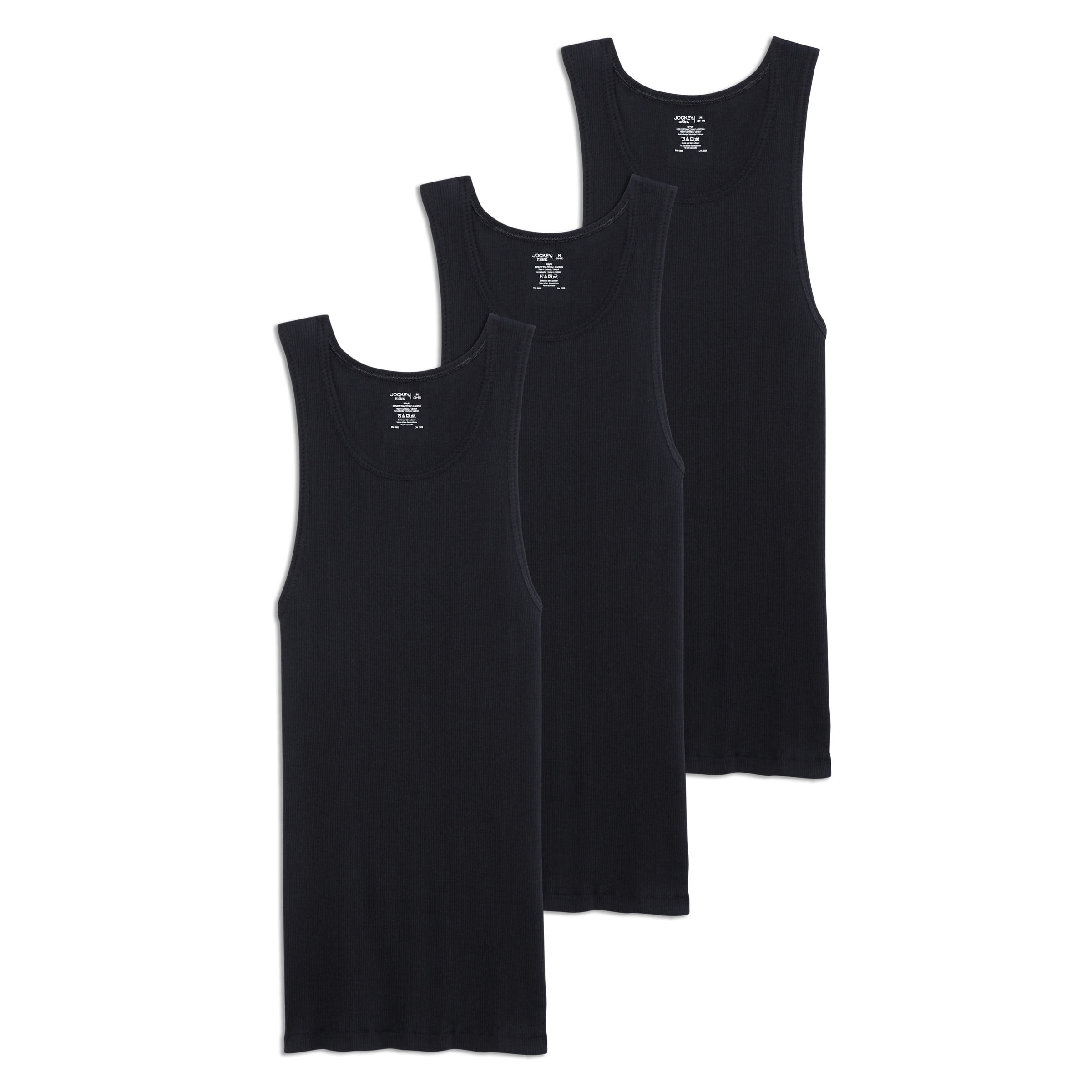 Jockey Men's 100% Cotton Big Man A-Shirt Tank - 3 Pack - Walmart.ca