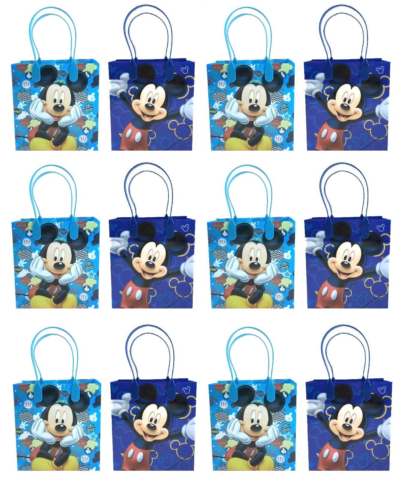 Mickey Mouse 12 Authentic Licensed Party Favor Reusable Medium Goodie ...