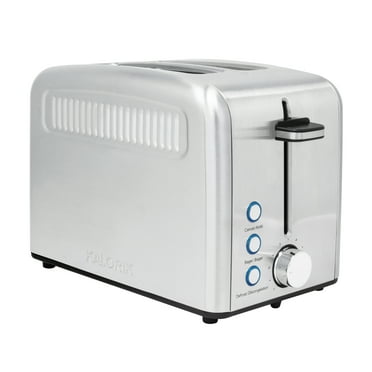 Mainstays 2-Slice Toaster, Black with 6 Shade Settings and Removable ...