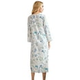 EFINNY Women Floral Long Pajamas Robes Thin Style Lightweight Full ...