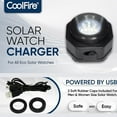 CoolFire USB Solar Watch Fast Charger, Portable Battery for All Eco ...