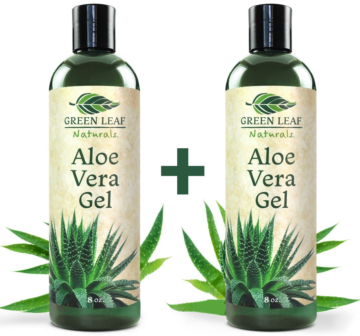 Green Leaf Naturals Organic Aloe Vera Gel Pure Thin Gel Formula For
