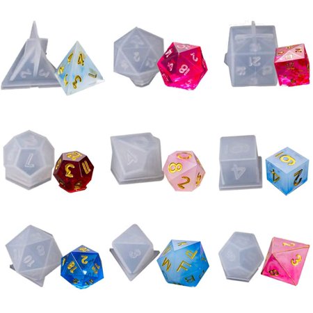 9 Shapes Dice Fillet Square Triangle Dice Mold Dice Digital Game ...