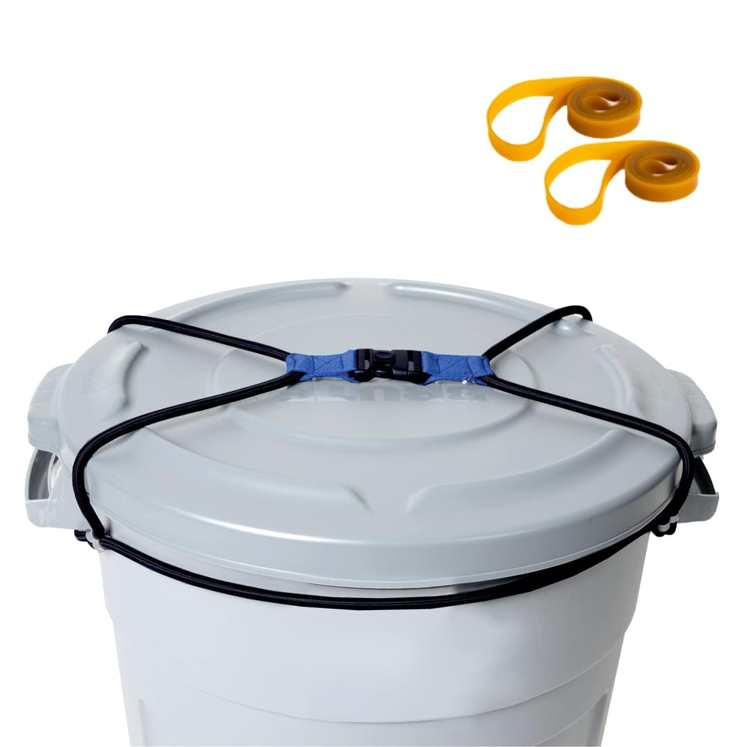 GFDYREE Bear Proof Trash Can Lock fits for 30-50 Gallon Bins with 2 ...