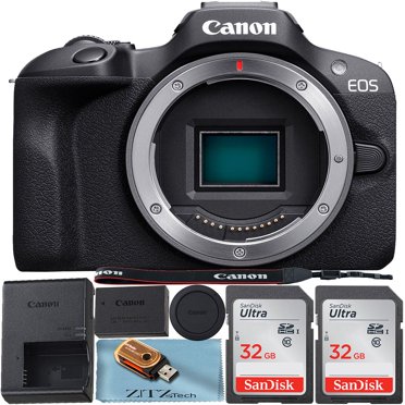 Canon EOS R100 Mirrorless Camera (Body Only) 4K Video Recording with 2 ...