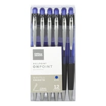 Office Depot Advanced Ink Retractable Ballpoint Pens, Needle Point, 0.7 ...