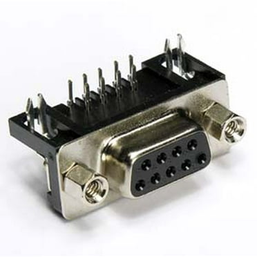 Cable Central LLC DB9 Right Angle Female Connector, Solder Type ...