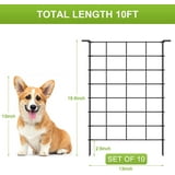 10-Panel Metal Square 10ft Connecting Garden Fence for Small Animals ...