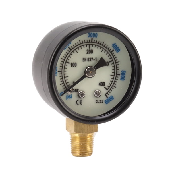 Pressure Gauge,6000psi Dual Scale Pressure Vacuum Pressure Gauge NPT ...