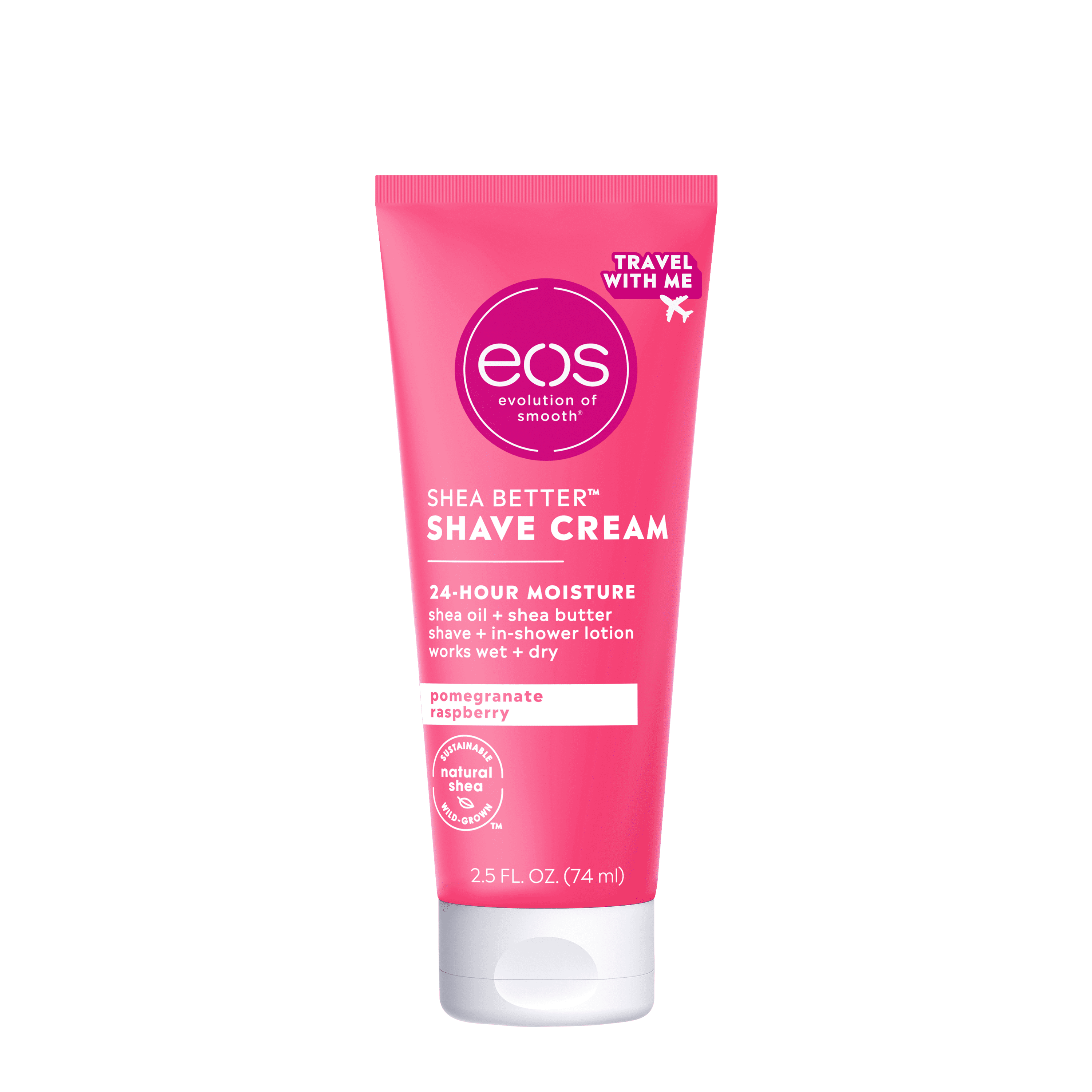 eos Shea Better Travel Shave Cream - Pomegranate Raspberry | 7 oz ...