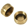 3/4" Brass Hose End Caps with Washers for Gardening - Walmart.com