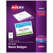 4X3 Name Badge Holder - Heavy Duty Clear Plastic Horizontal 4 x 3 Name ...