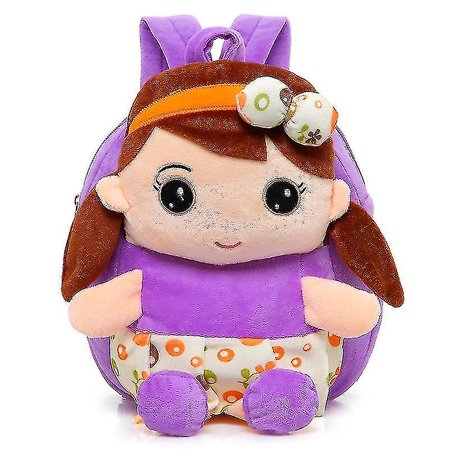 Backpacks plush doll purple superflicit cute pattern child love plush ...