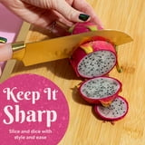 Paris Hilton 6-Piece Stainless Steel Knife Cutlery Set with Bamboo ...