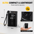 Cybic Mini Bike Pump, Portable Bicycle Air Pump with Presta & Schrader ...