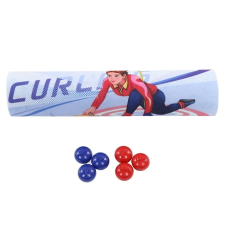 Tabletop Curling Game, Early Learning Roll Up Educational Curling Board ...