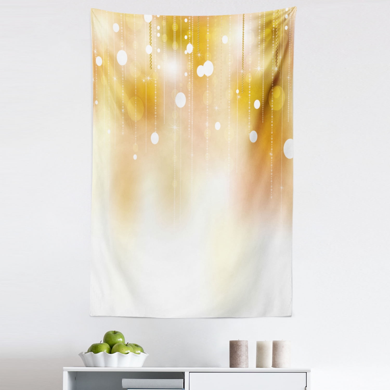 Christmas Tapestry, Blurred Background Dark Color Classy Christmas ...