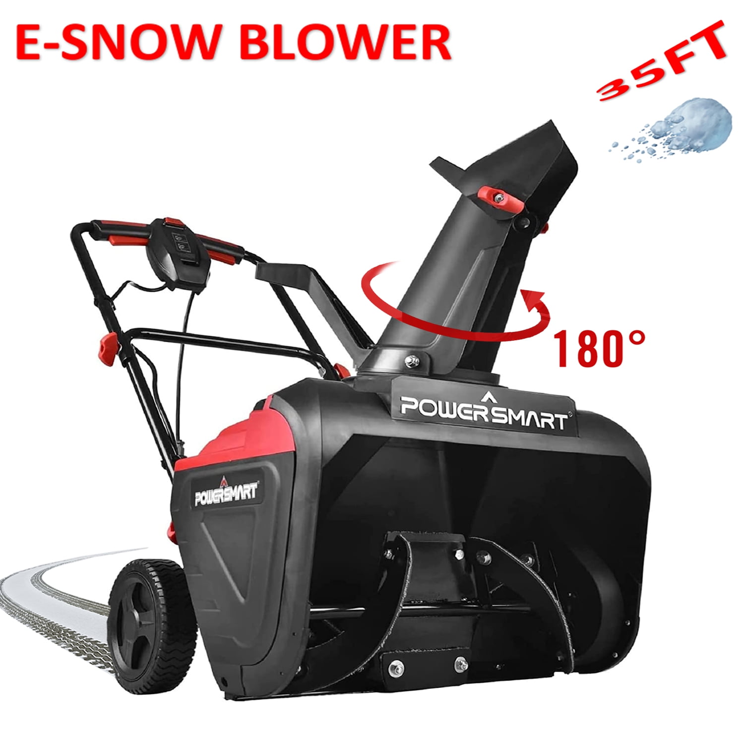 Electric Snow Blower, Seizeen 120V Single Stage Corded Snow Blower, 21 ...