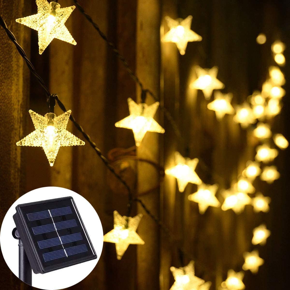 Click here for Leining 30ft 50 Leds Solar Star Fairy Lights  8 Mo... prices