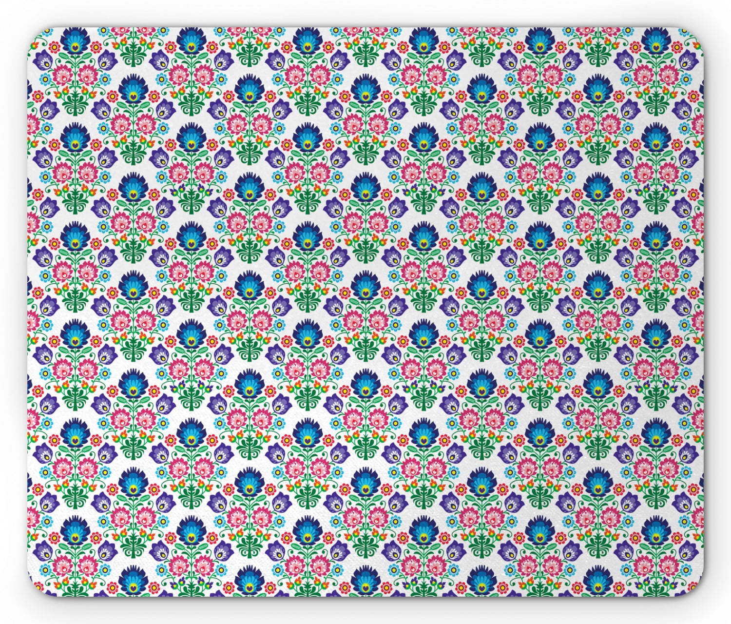 Polish Folk Art Mouse Pad, Slavic Floral Motif Repetition Cultural ...