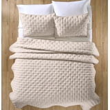 Better Homes & Gardens Beige Chambray Quilt, Full/Queen - Walmart.com