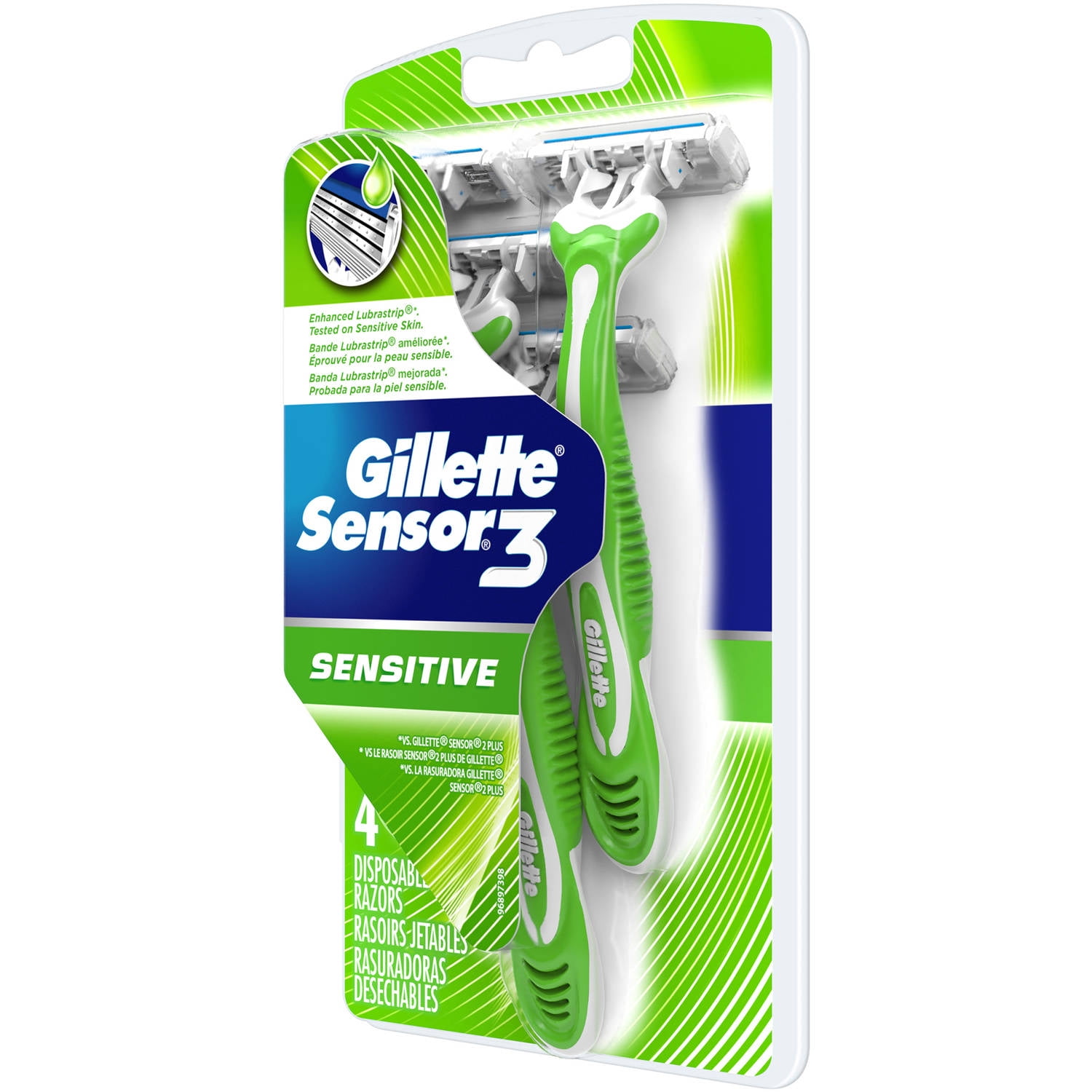 Gillette Sensor 3 Sensitive Disposable Razors - 4 ct 47400110151 | eBay