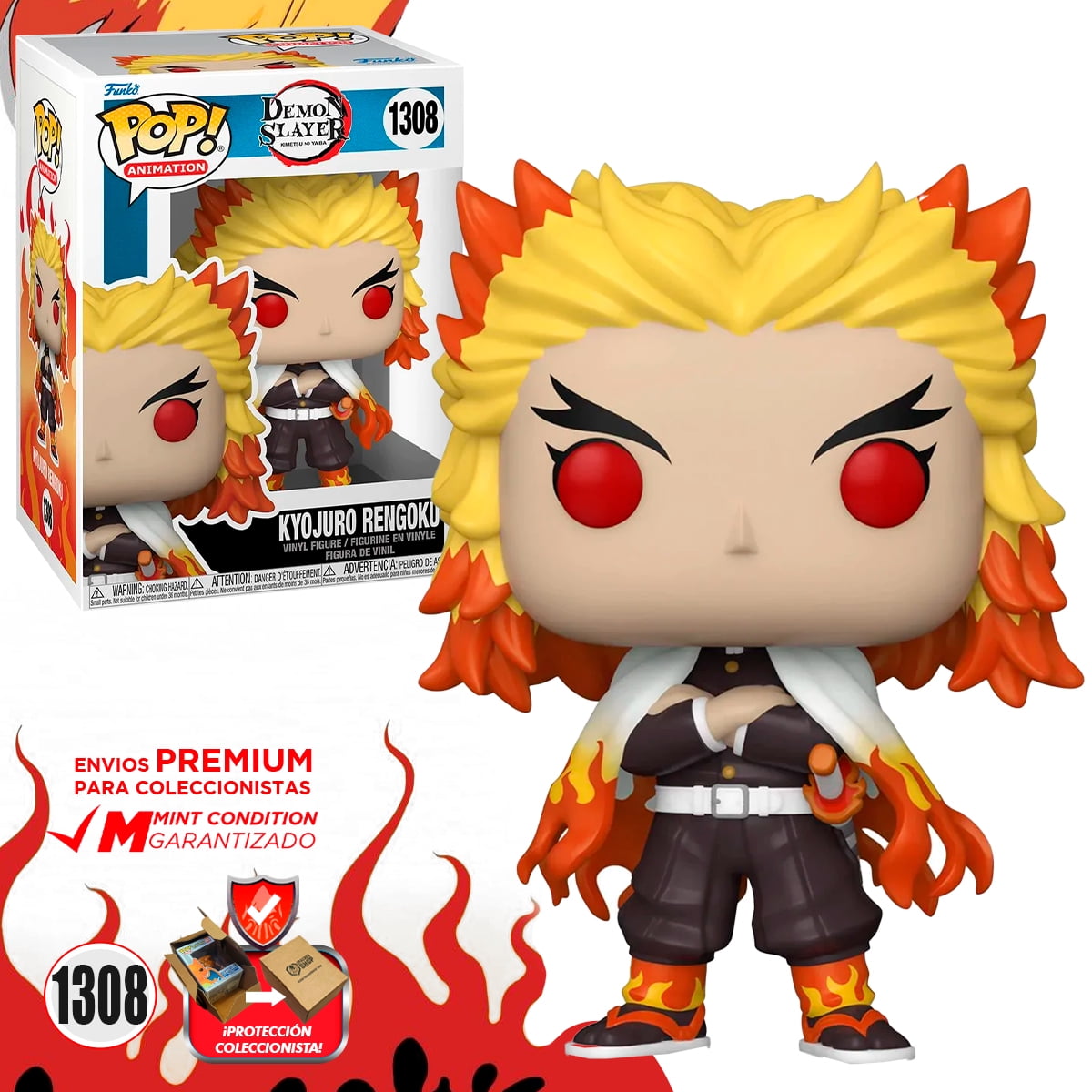 Funko Pop Kyojuro Rengoku #1308 Demon Slayer Anime Original Pilar Del ...