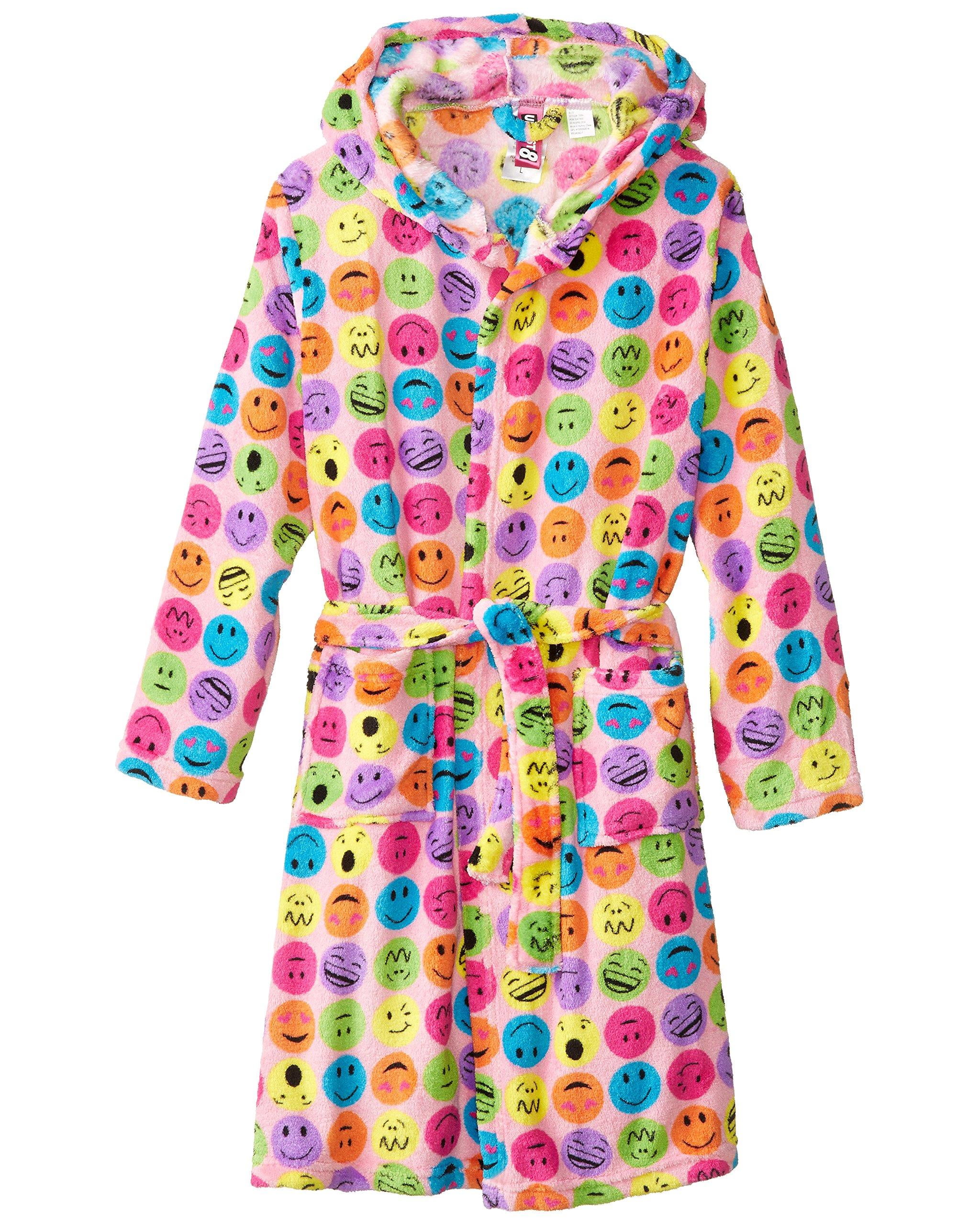 Up Past 8 Kids Robes Hooded Bathrobe Girls and Boys Plush Sleepwear ...