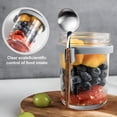 ACDANC 2026 New 10Oz Overnight Oats Container Mason Jars with Lid and ...