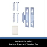 Mainstays 3" Basic Metal Wrap Around Adjustable Curtain Rod, 28-48 ...