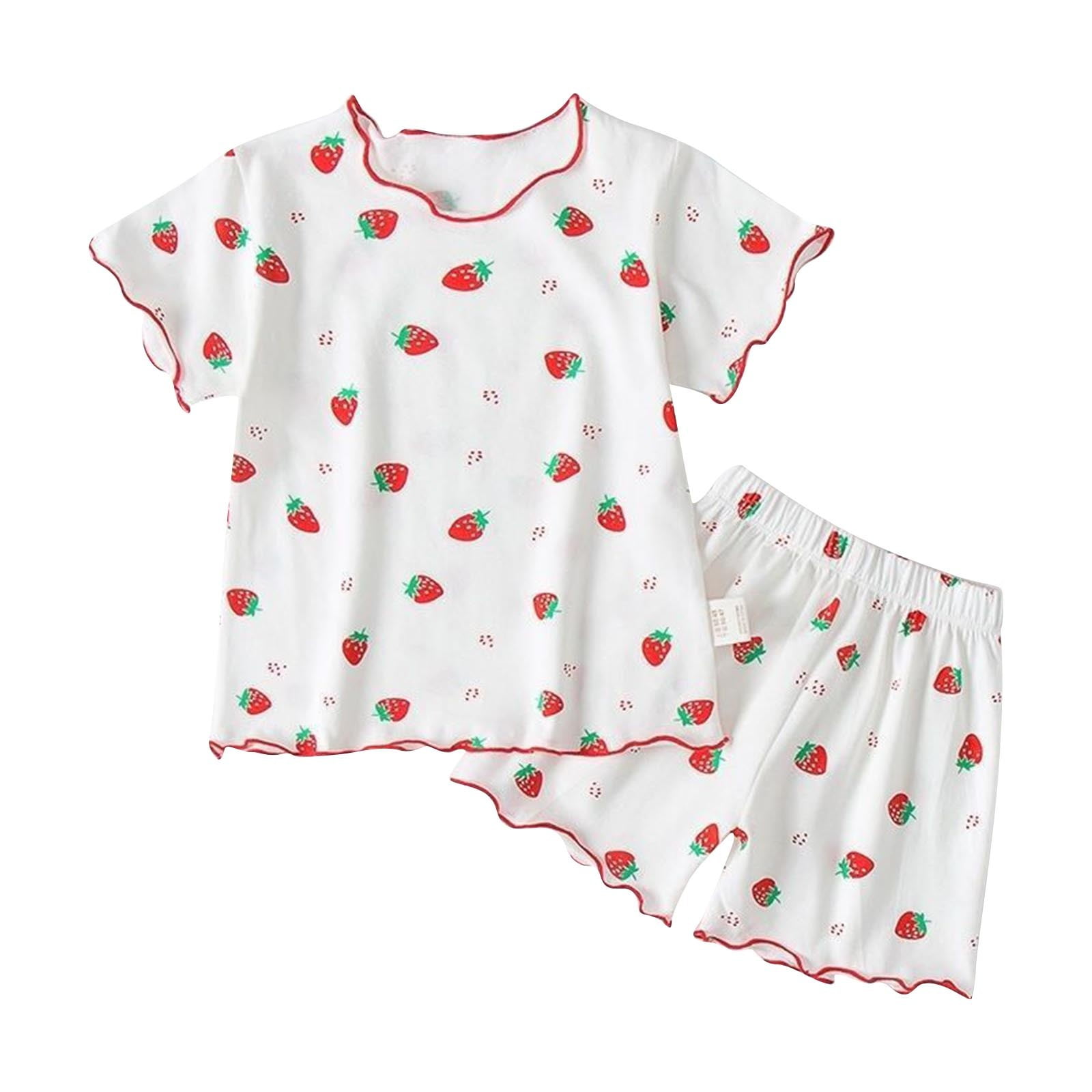 VOAVEKE Girls Pajamas,Girls Summer Outfits,Toddler Outfits for Girls ...