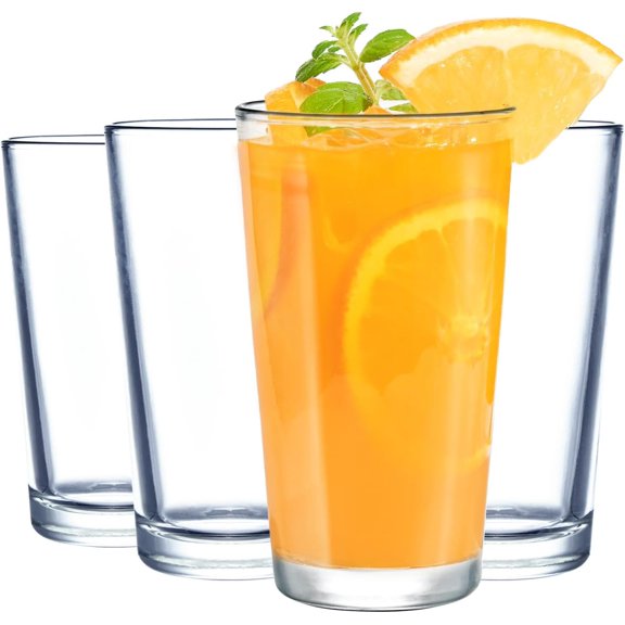 OVENTE Plastic Milkshake Glasses Set of 4, 12.5 Oz Old Fashioned Soda ...