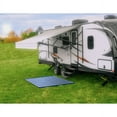 Camco 6' x 9' Reversible RV Outdoor Mat, Camping Mat, Blue Stripe ...