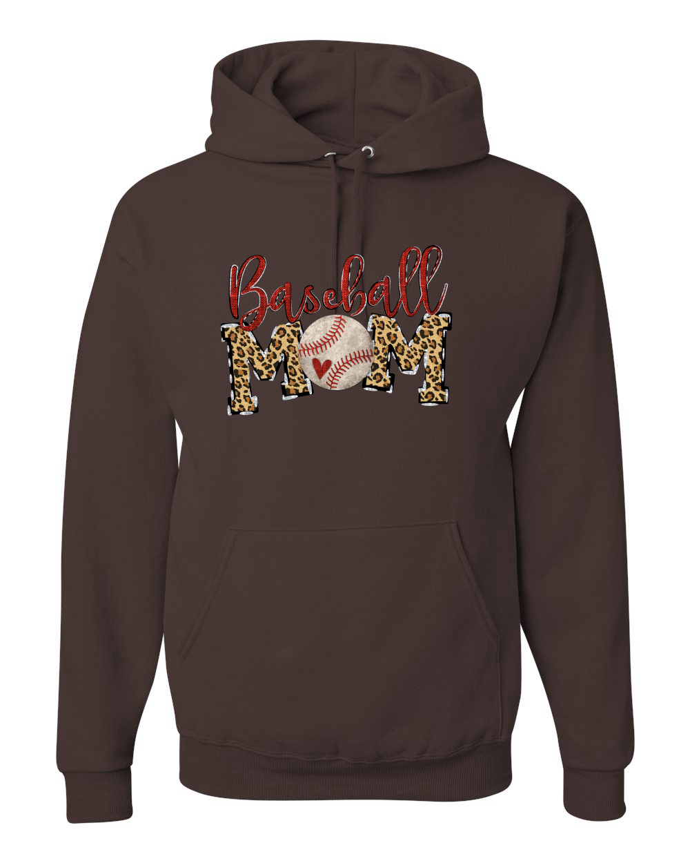 Baseball Mom Textile Collage Sports Unisex Graphic Hoodie Sweatshirt ...
