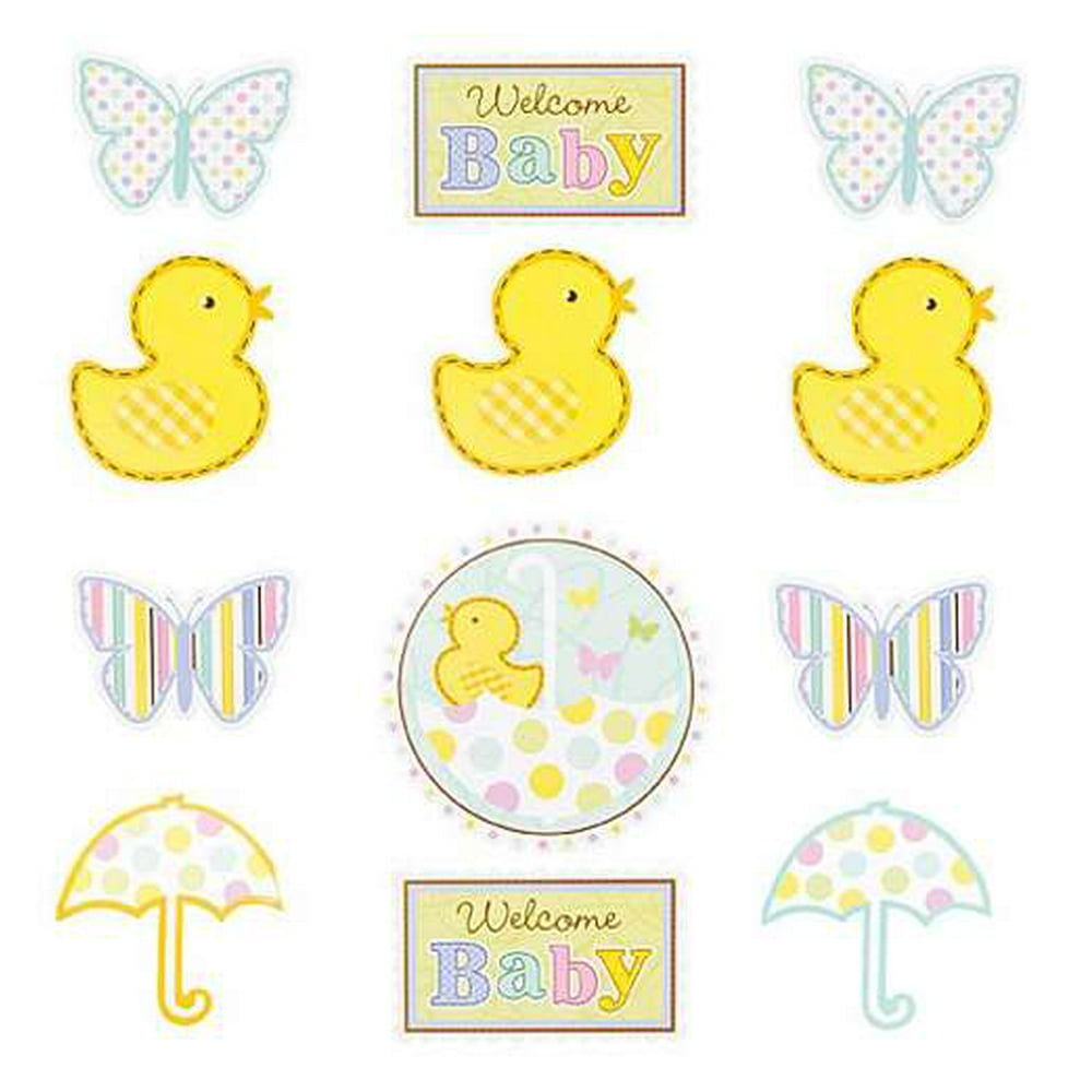Baby Shower 'Tiny Bundle' Cutouts (12pc) - Walmart.com - Walmart.com