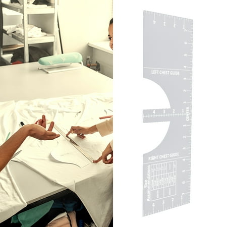ANGGREK Garment Ruler,T Shirt Print Ruler Acrylic Alignment Tool Round ...