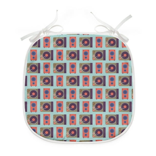 Hip Hop Dining Chair Pad, Night Club Dj Equipments as Turntables Mixer ...