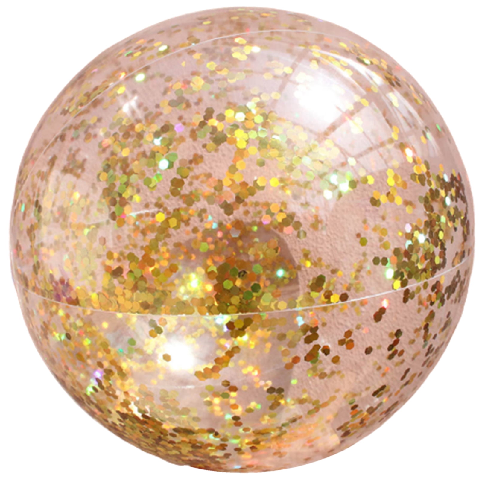 LIWEN Thickened Inflatable Beach Ball with Air Pump - Transparent ...