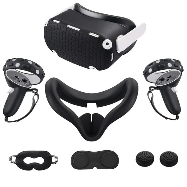 Accessories for Oculus Quest 2, JMIANeodark Black Silicone Face Cover ...