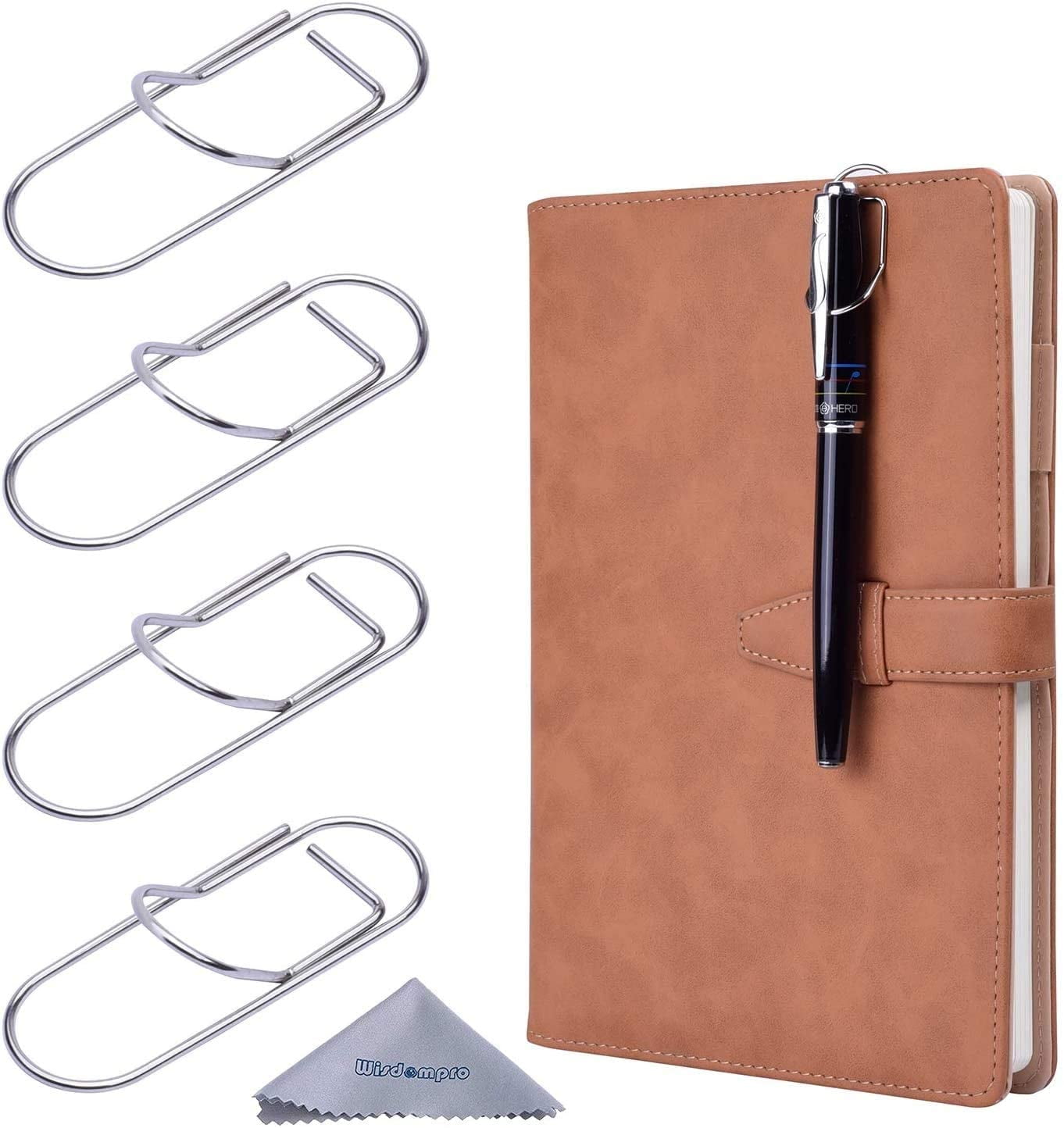 Wisdompro Pen Clip, 12 Pack Stainess Steel Pen Clip Holder for Notebook ...