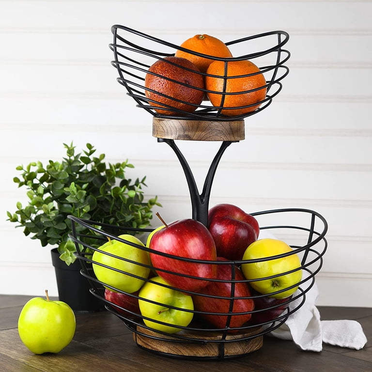 Tiered Fruit Stand For Kitchen 2 Tier Fruit Basket Stand Multi Purpose