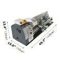 Metric Precision Mini Instrument Metal Bench Lathe Brushless Motor ...