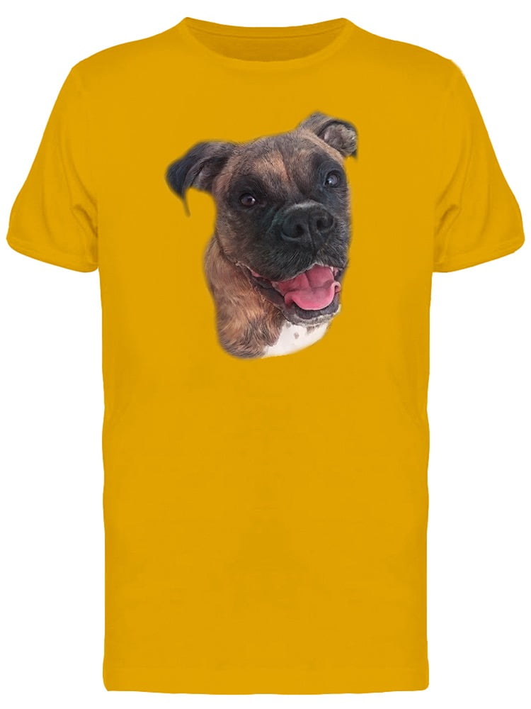 Boxer Dog Realistic Photo T-Shirt Men -Image by Shutterstock, Male ...
