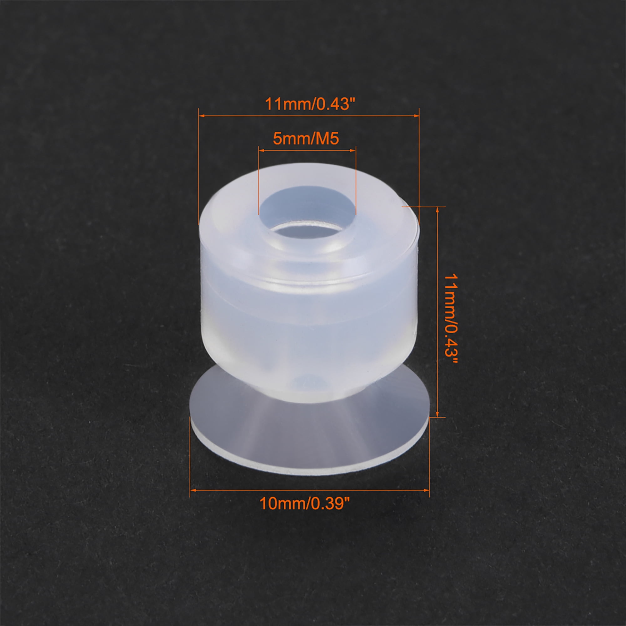 Clear White Soft Silicone Waterproof Miniature Vacuum Suction Cup ...