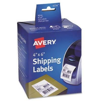 Avery Thermal Printer Shipping Labels, 4x6, White, 220/Roll, 1 Roll/Bx ...