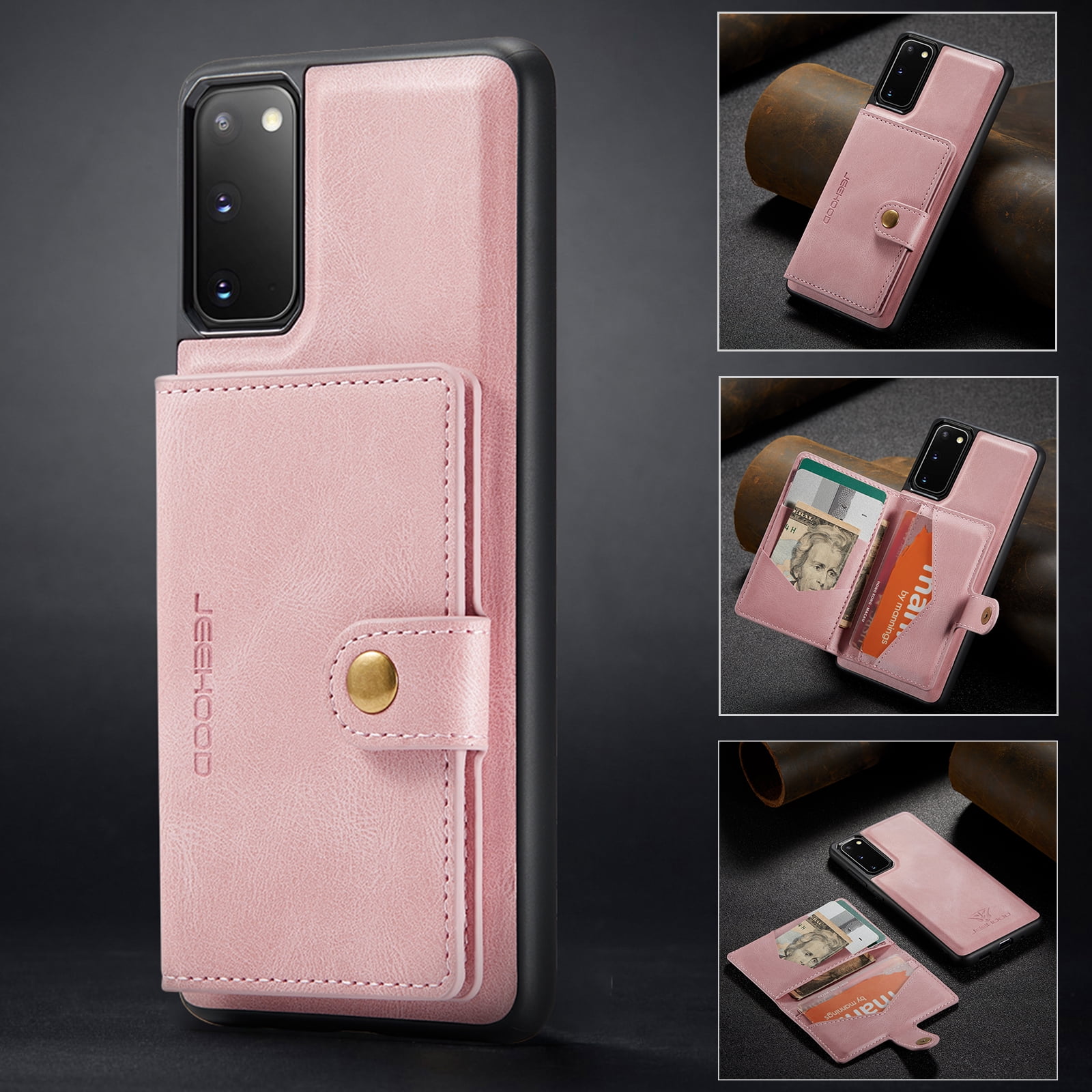 Case for Galaxy S20 Plus, Wallet Case w/Magnetic Credit Card Holder ...