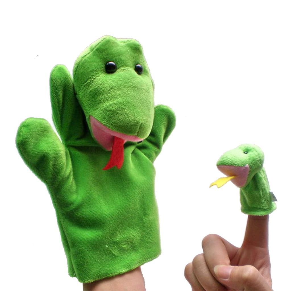 1 Set Of Snake Hand Finger Puppets Doll Play Game Learn Story Doll Baby ...